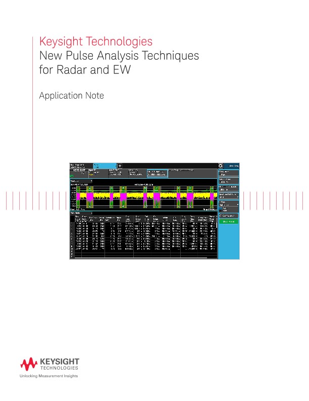 New Pulse Signal Processing and Analysis Techniques PDF Asset Page | Keysight